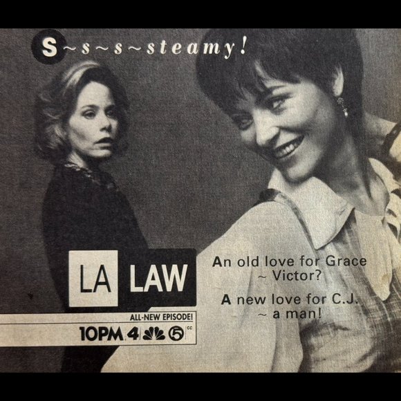 TV Guide | Art | La Law Print Ad 992 Featuring Susan Dey Amanda Donohoe ...